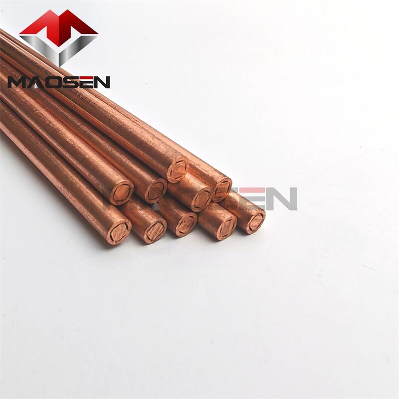 Custom Copper Electrode Tubes Square Core Inserted