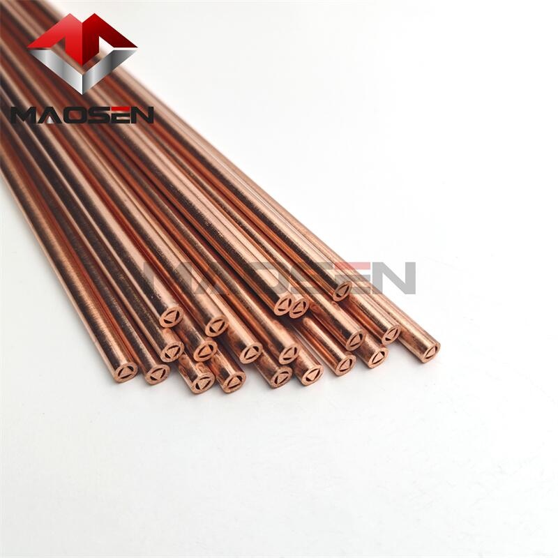 Custom Copper Electrode Tubes Triangle Core Inserted