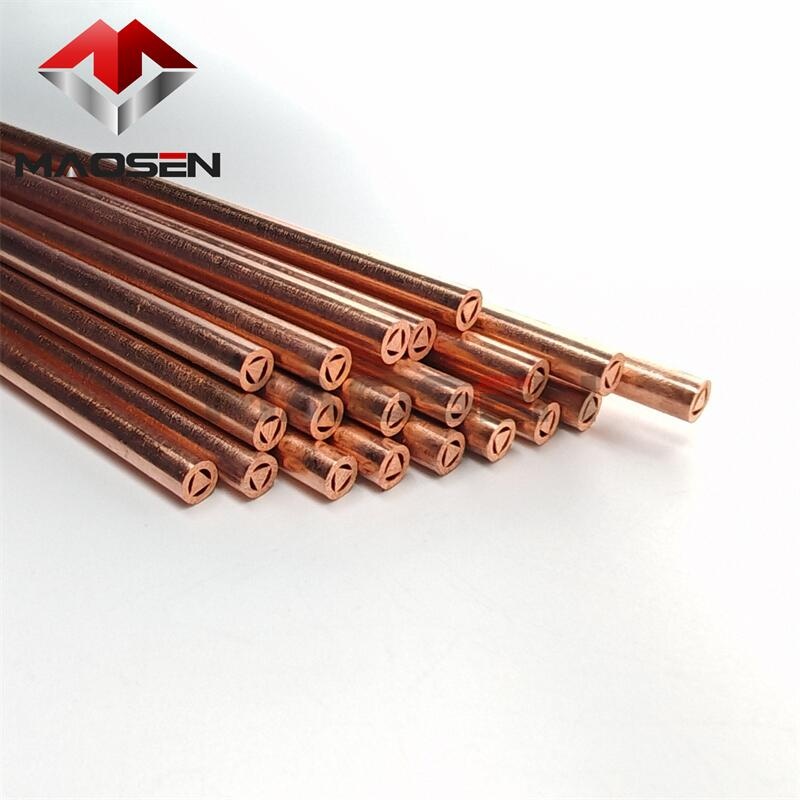 Custom Copper Electrode Tubes Triangle Core Inserted